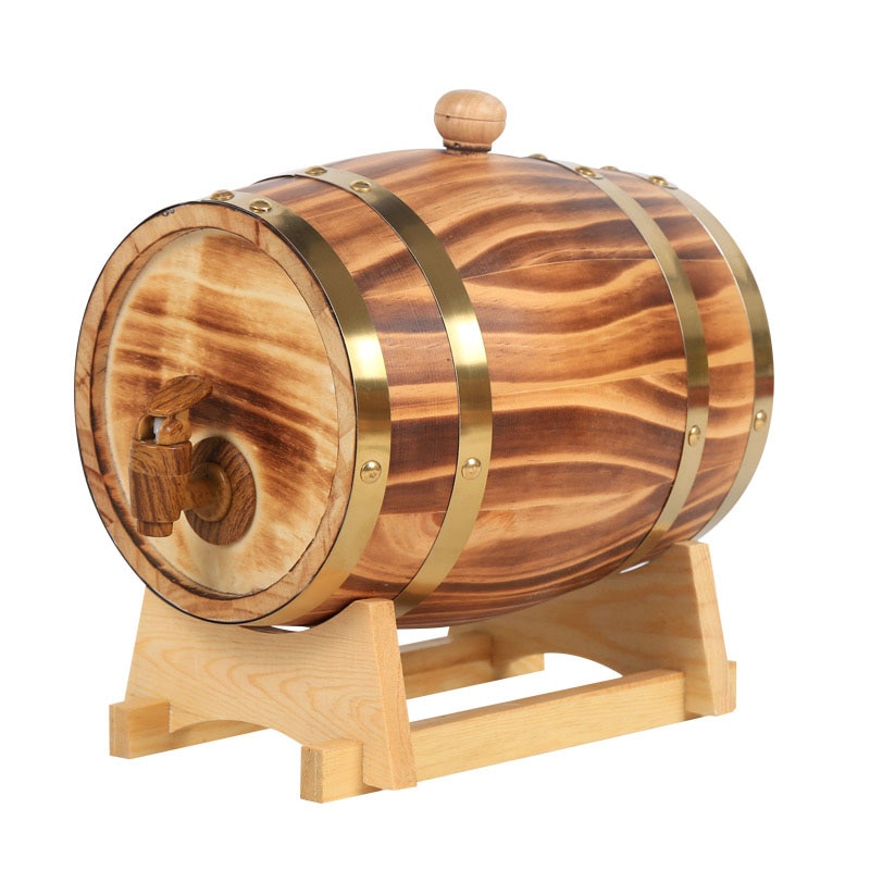 10L Wood Barrel Vintage Oak Beer Brewing Tools Tap... – Vicedeal