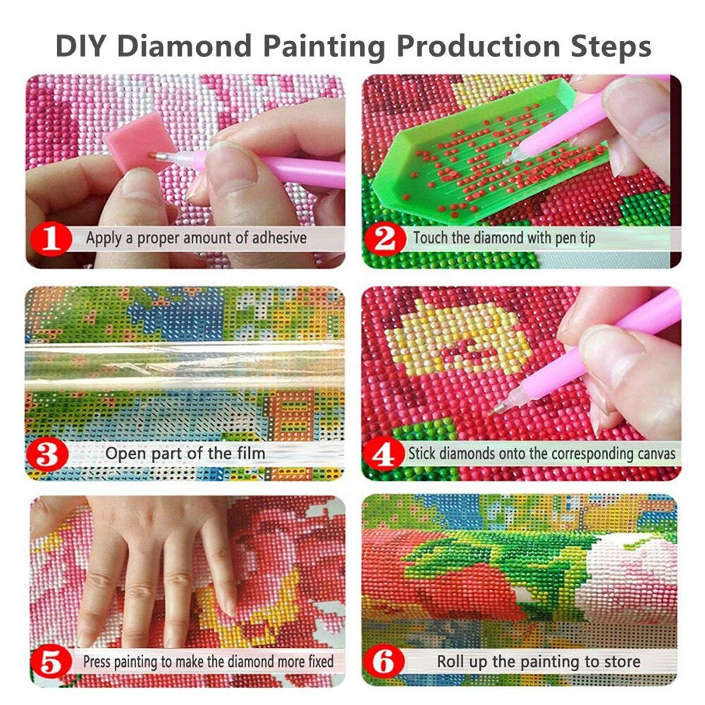 Pink Flower Full Drill DIY 5D Diamond Painting Cro... – Grandado