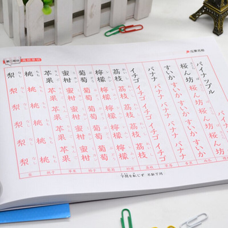 Standard Japanese Handwritten Copybooks Japan Text... – Grandado