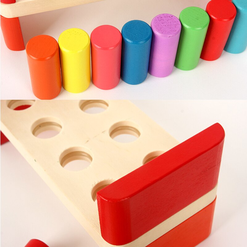 Stampende Bench Houten Speelgoed Met Mallet Develo... – Grandado