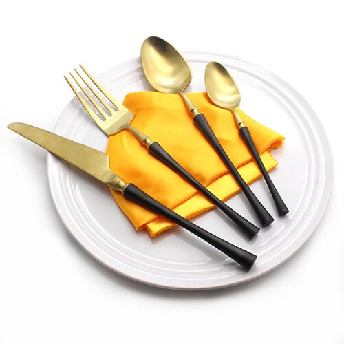 Brand Dinnerware Set 4Pcs/Set Metal Stainless Stee... – Grandado