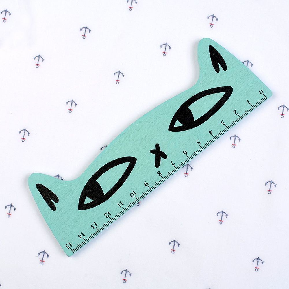 15cm Kawaii Cat Wooden Ruler Funny stationery Scho... – Vicedeal