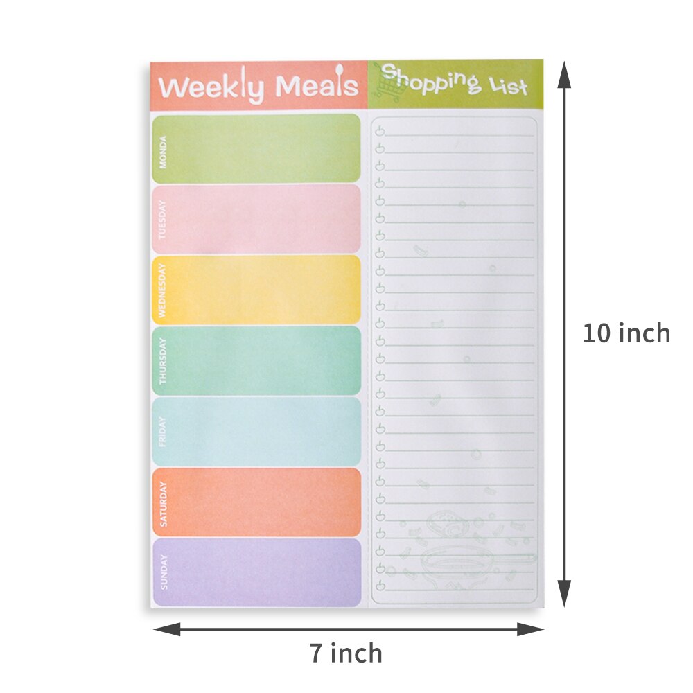 Weekly Meal Planning Pad, Magnetic Notepad, 7x10 I... – Grandado