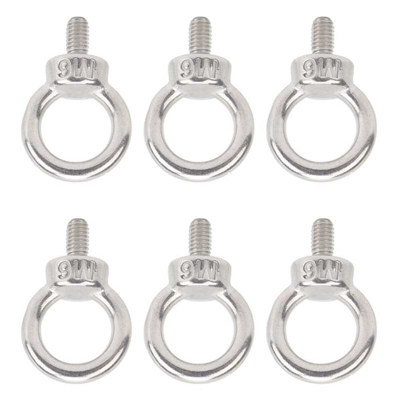 M6 304 Stainless Steel Lifting Eye Bolts Screw Nut... – Vicedeal