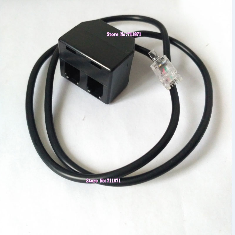 4P Rj9 Male to 2 Female Telephone Cable Line one M... – Vicedeal
