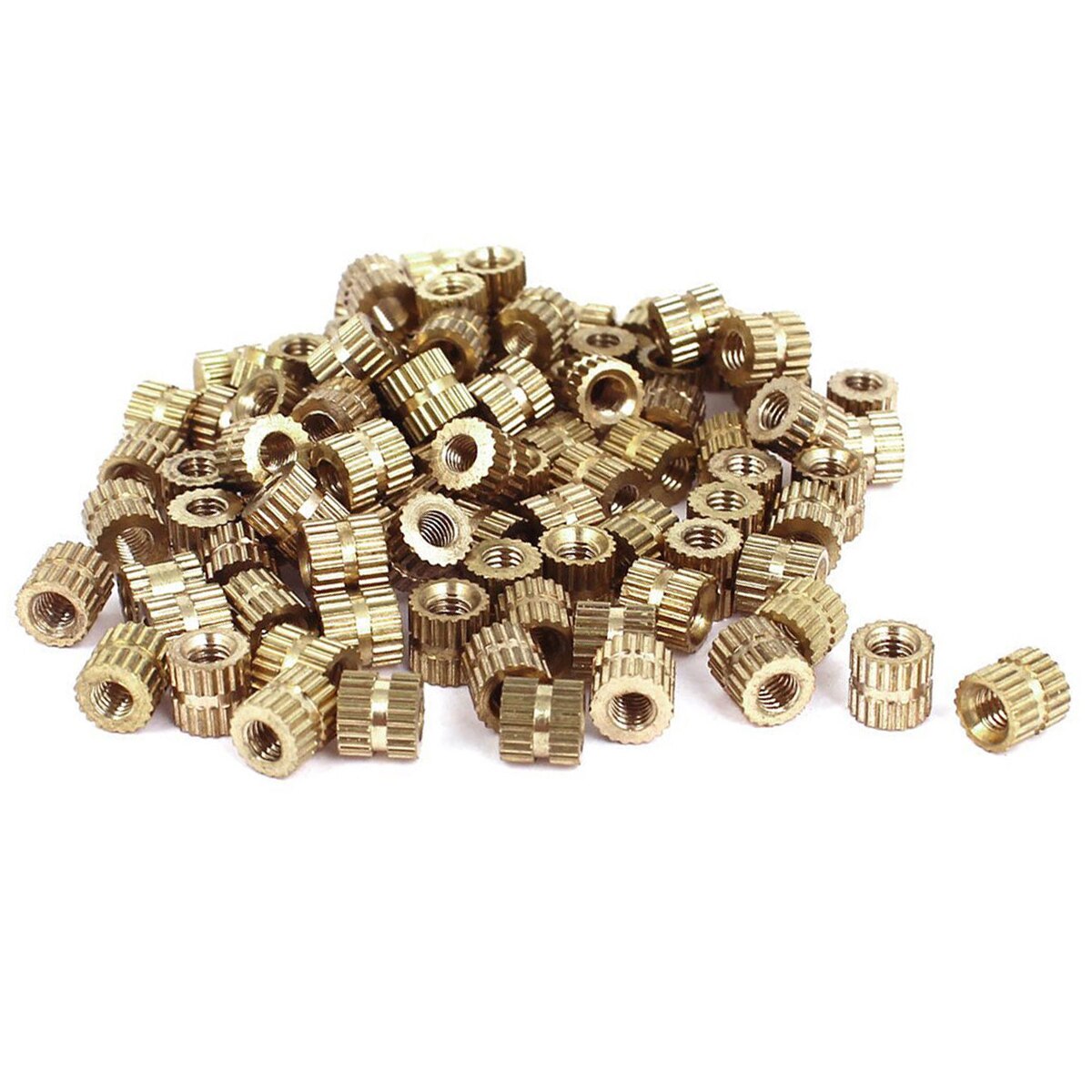 100pcs Round M3 Metric Threaded Brass Knurl Insert... – Grandado