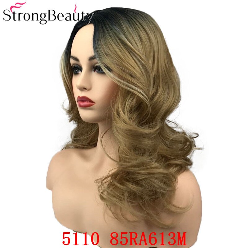 StrongBeauty Synthetic Wig Women Wigs Long Wavy Gr... – Grandado