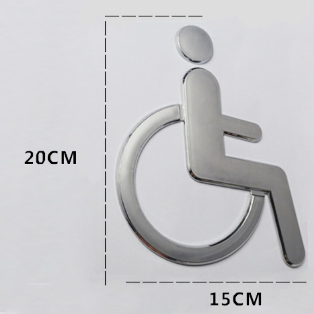 Public Toilet Sticky Acrylic Wheelchair Signs WC W... – Grandado