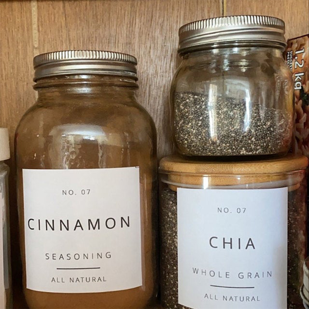 Personaliz Pantry Labels Moderne Minimalistische K... – Grandado