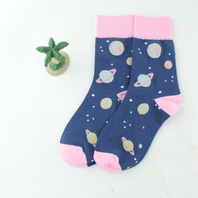 PEONFLY Spring Cotton Women Space Socks Korean Sty... – Vicedeal