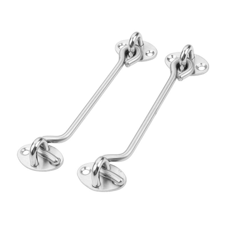 2Pcs Cabin Door Hook & Eye Latch Lock Shed Gate Ca... – Grandado