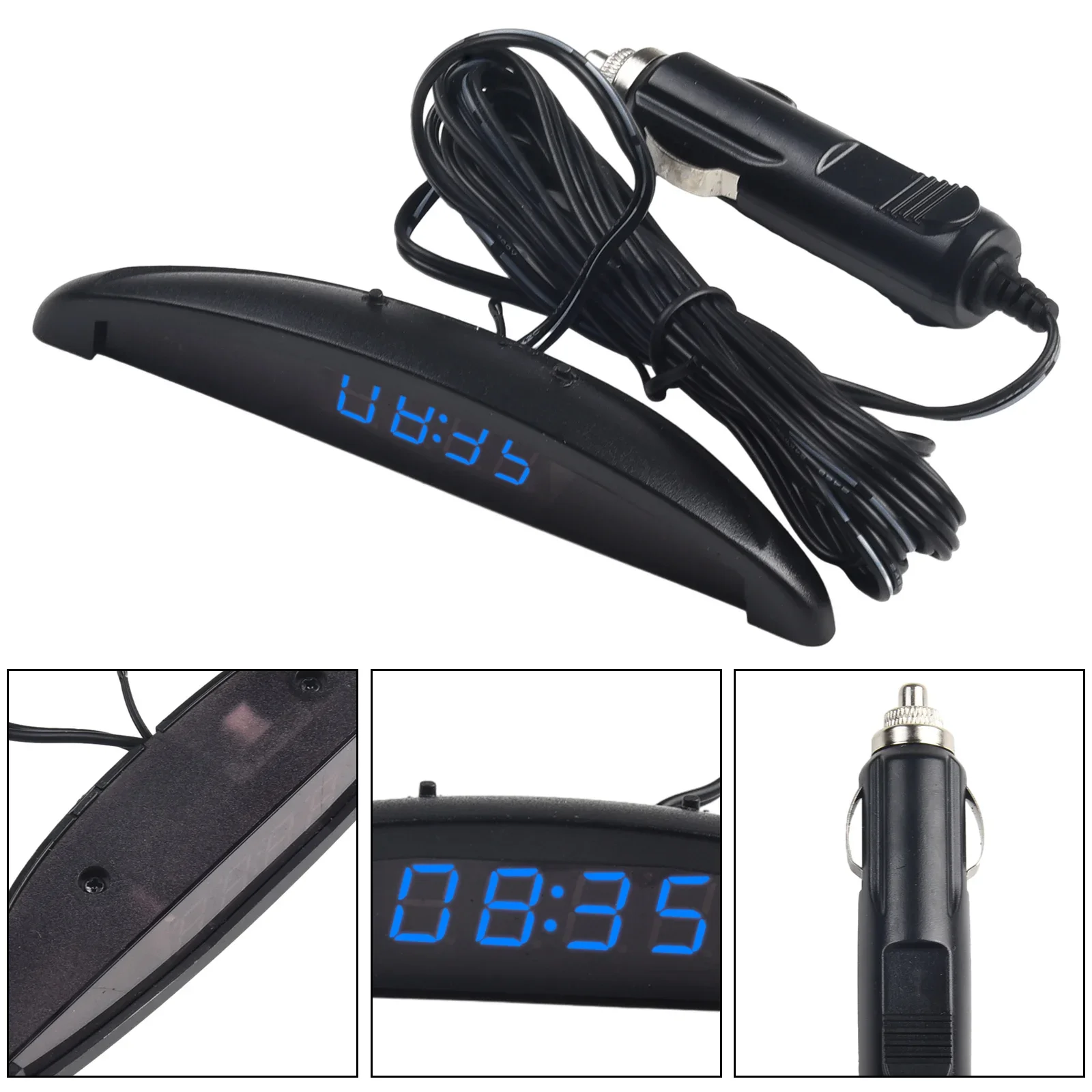 12V Digital LED Alarm Auto Electronic Car Clock Vo... – Grandado