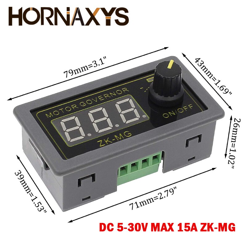 Controlador de Motor DC 5-30V, 12v, 24v, 5A, PWM, ... – Grandado