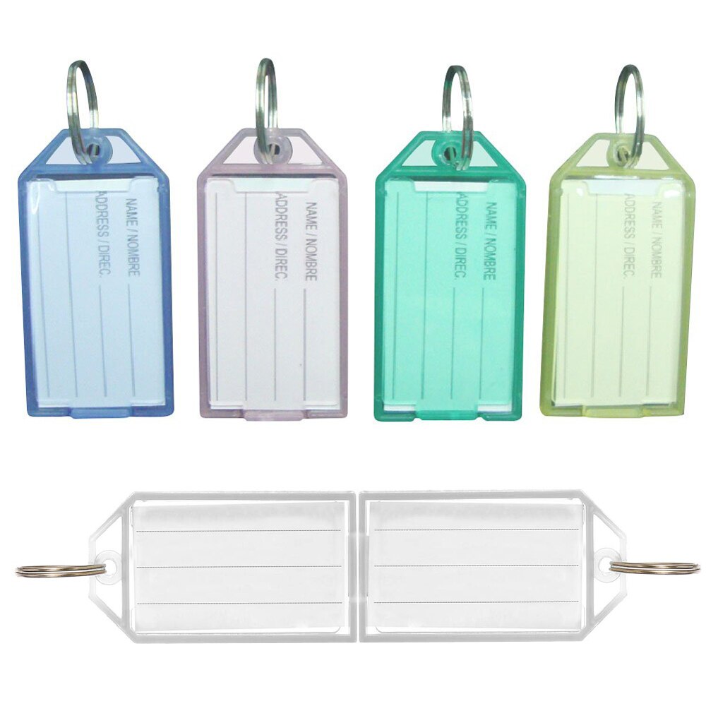 XRHYY 5 Kleuren Transparant Tough Plastic Key Tags... – Vicedeal