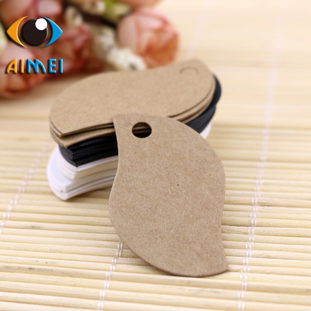 Leaves decorative card Blank swing paper tags with... – Vicedeal