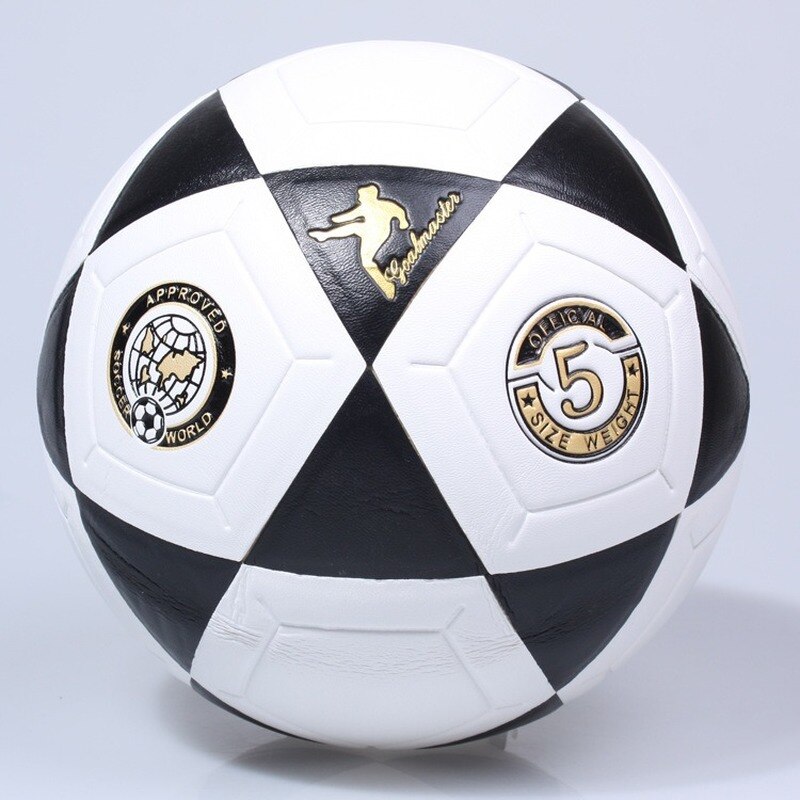 Classic Size 5 Football Black White Football PVC S... – Grandado