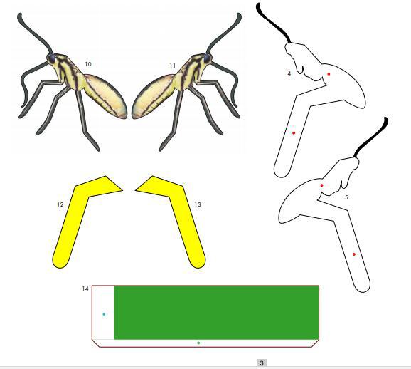 Papilio insect paper model 3D handmade DIY kinderg... – Grandado