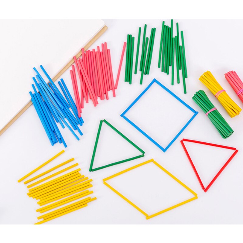 100pcs Colorful Bamboo Counting Sticks Mathematics... – Grandado