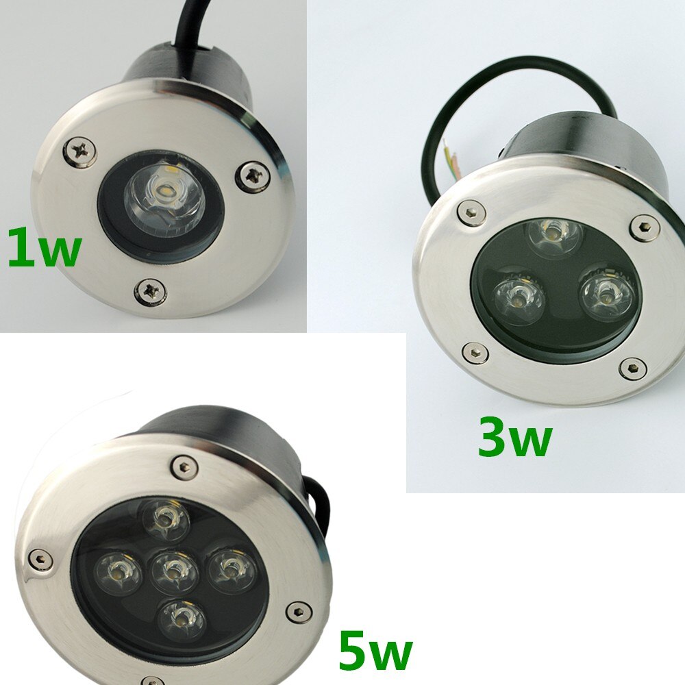 1W 3W 5W LED underground light outdoor IP68 110V s... – Vicedeal