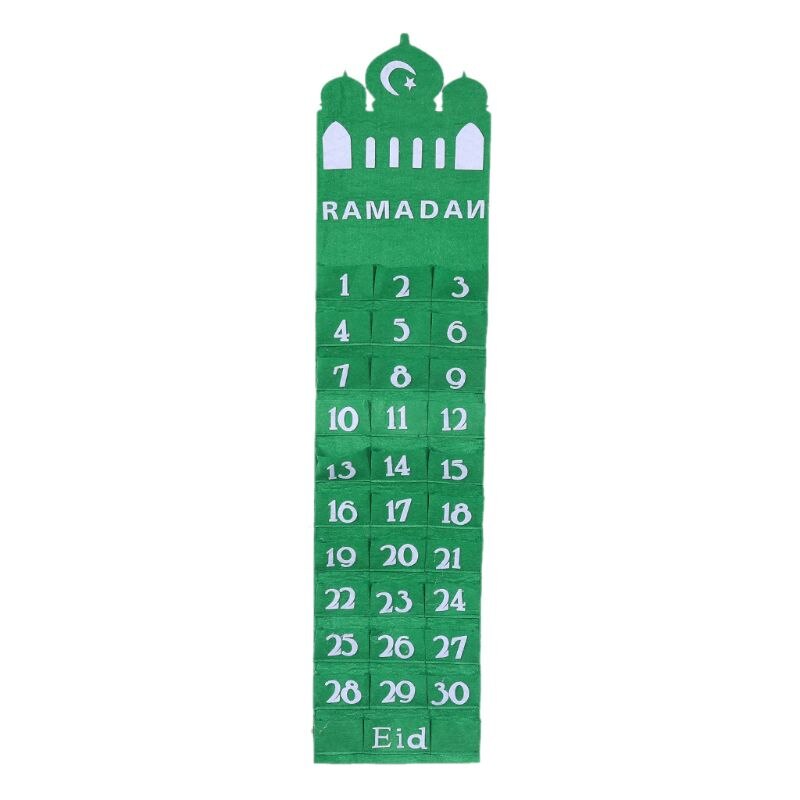 Felt Ramadan Eid Mubarak Wall Hanging Numbered Cou... – Vicedeal