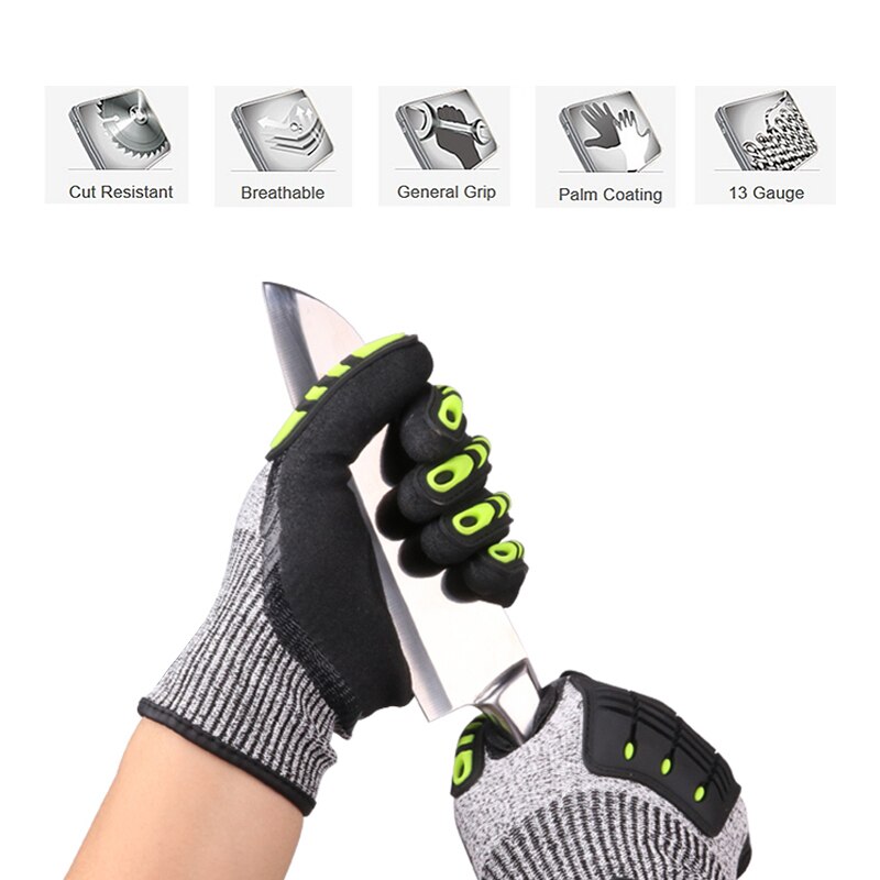 Vibration Isolation Cut Resistant Safety Glove Ant... – Grandado