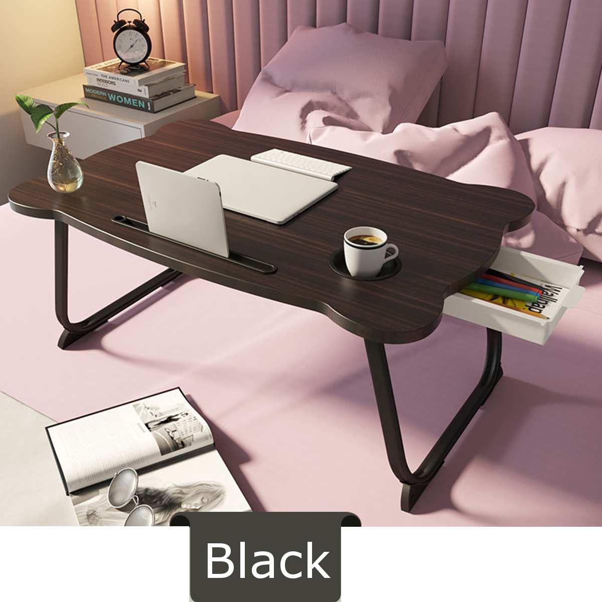 Folding Laptop Table Desk Bed Table Sofa Small Des... – Grandado