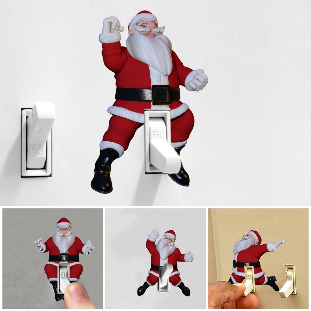 5Pcs/Set Great Santa Stickers Paper Wall Sticker A... – Grandado