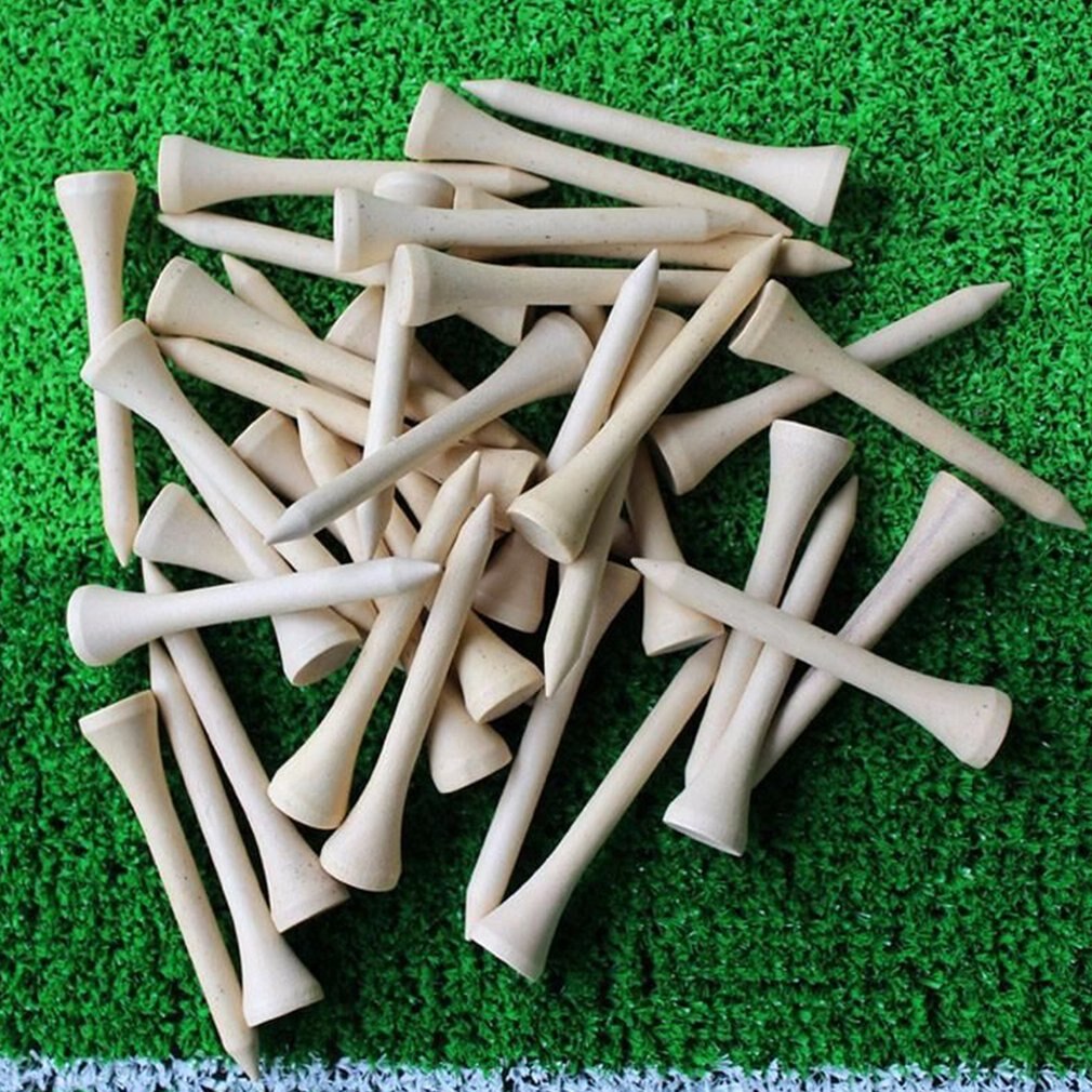 100pcs/Pack Premium Wooden Golf Tees 54mm with Gol... – Grandado