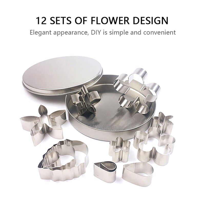 12 pcs/24 pcs Set Rvs Cookie Biscuit DIY Mold Star... – Grandado