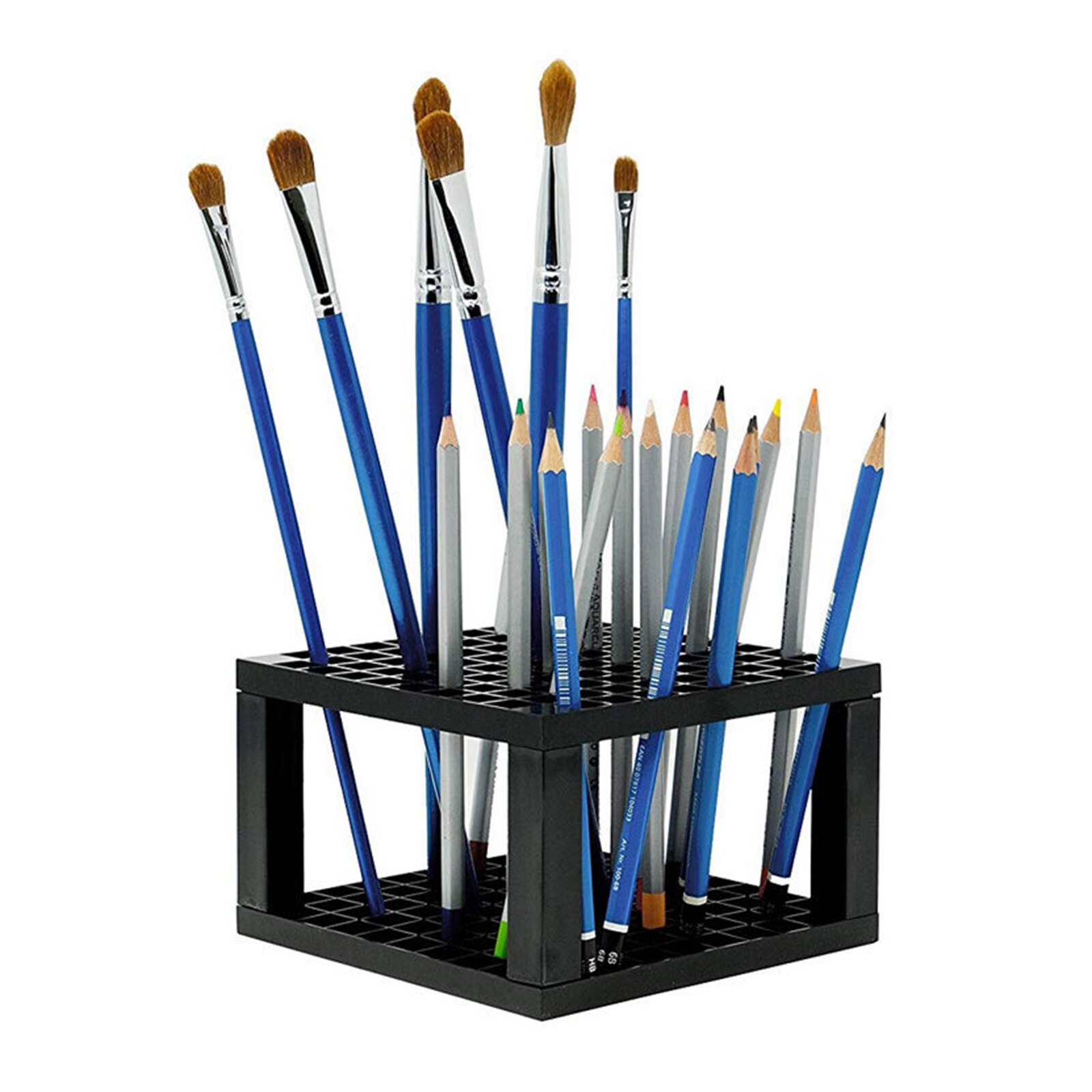 96 Holes Desk Storage Organizer Paint Brush Pen Ho... – Vicedeal