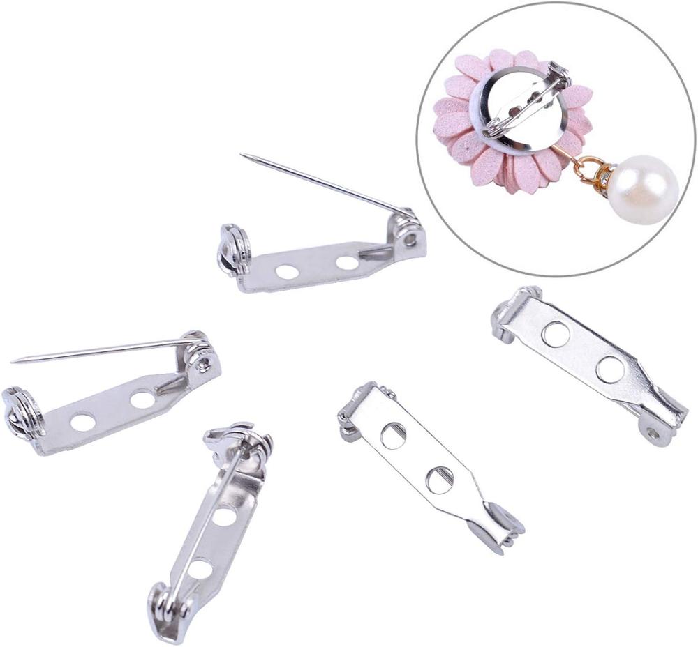 50PCS Stainless Steel Brooch Backs Catch Bar Safet... – Vicedeal