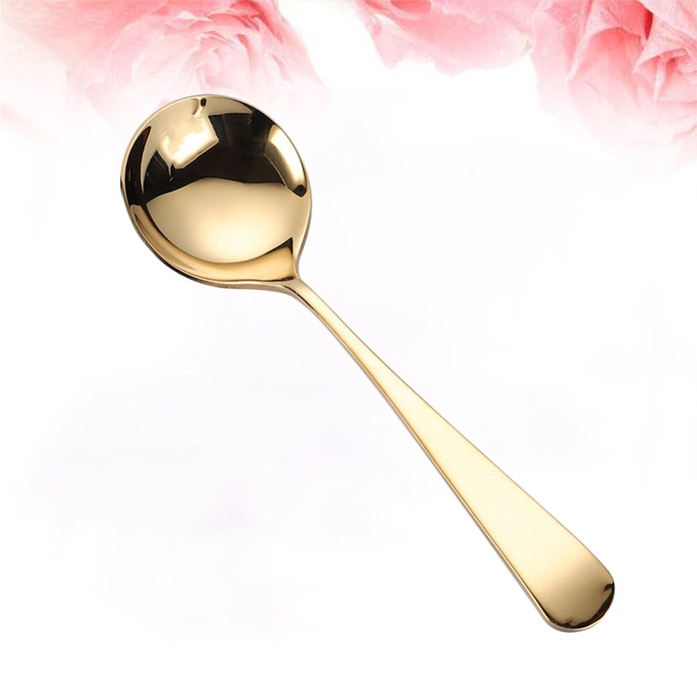 3pcs Silver 304 Stainless Steel Spoon Dessert Serv... – Vicedeal