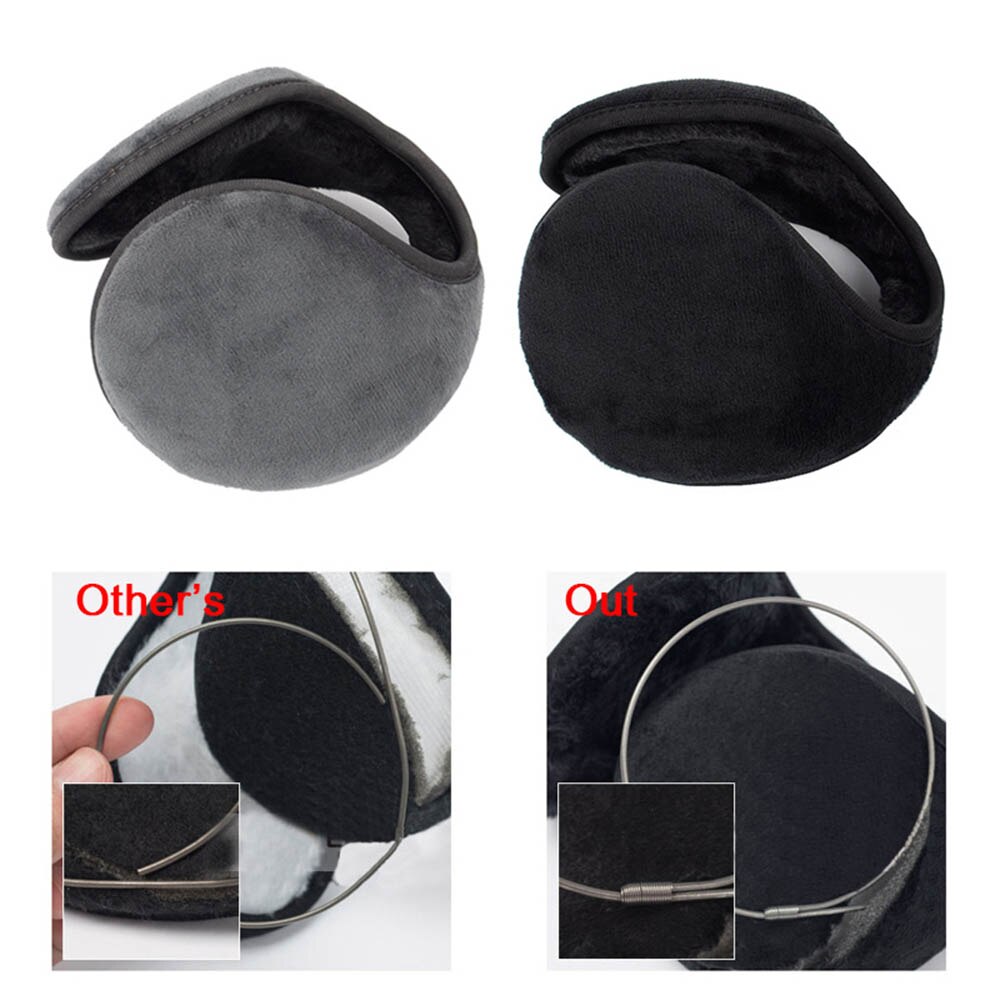 Winter Earmuffs Warm Wool Knitted Ear Warmer Folda... – Grandado