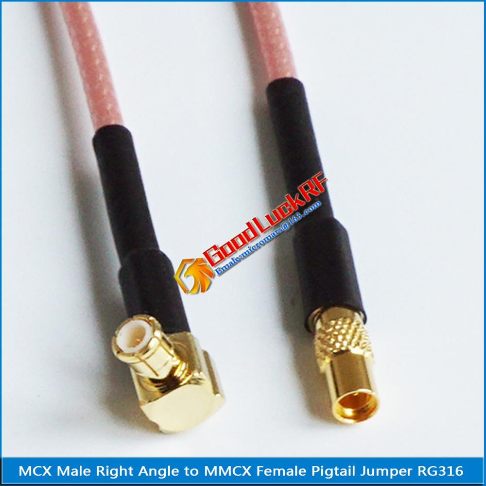 1X Pcs High MCX Male Right Angle 90 Degree to MMCX... – Grandado