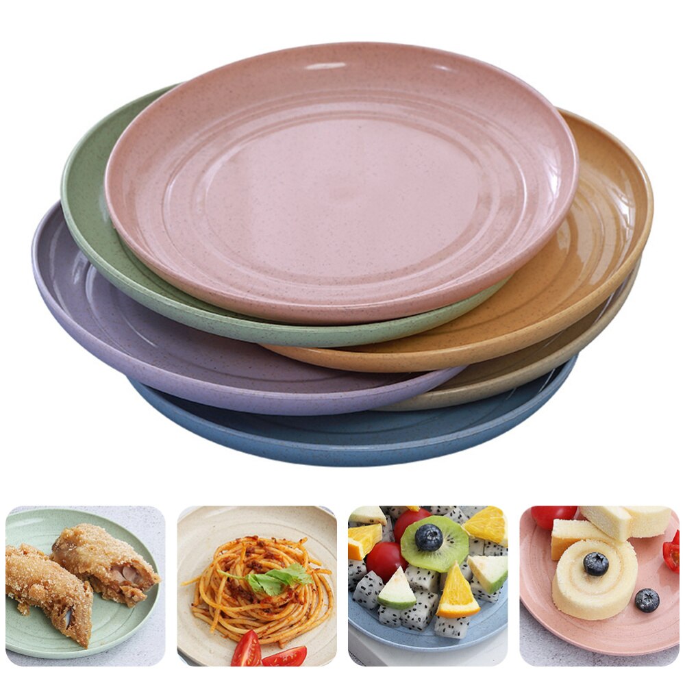 6Pcs Durable Simple Storage Plate Food Serving Pla... – Grandado