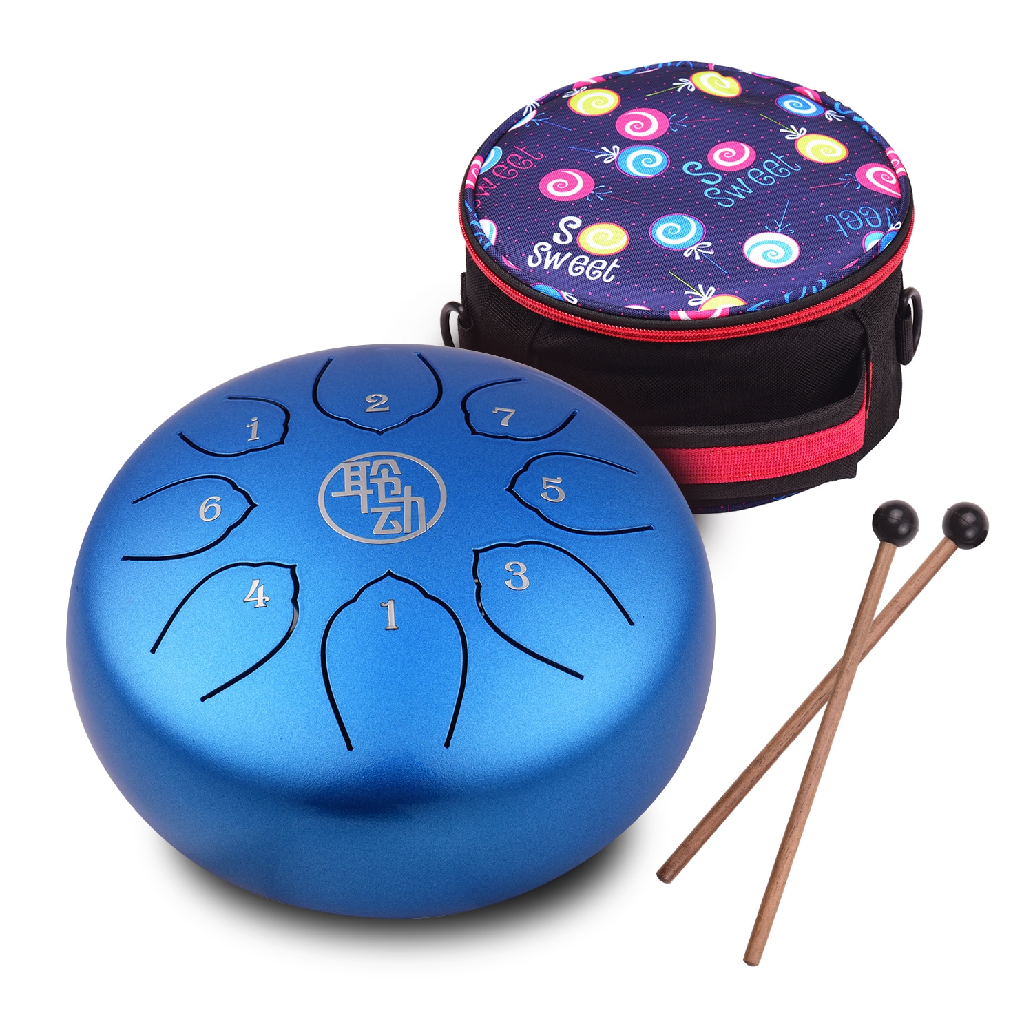 6 Inch Steel Tongue Drum Handpan Drum 8-Notes C-Ke... – Grandado