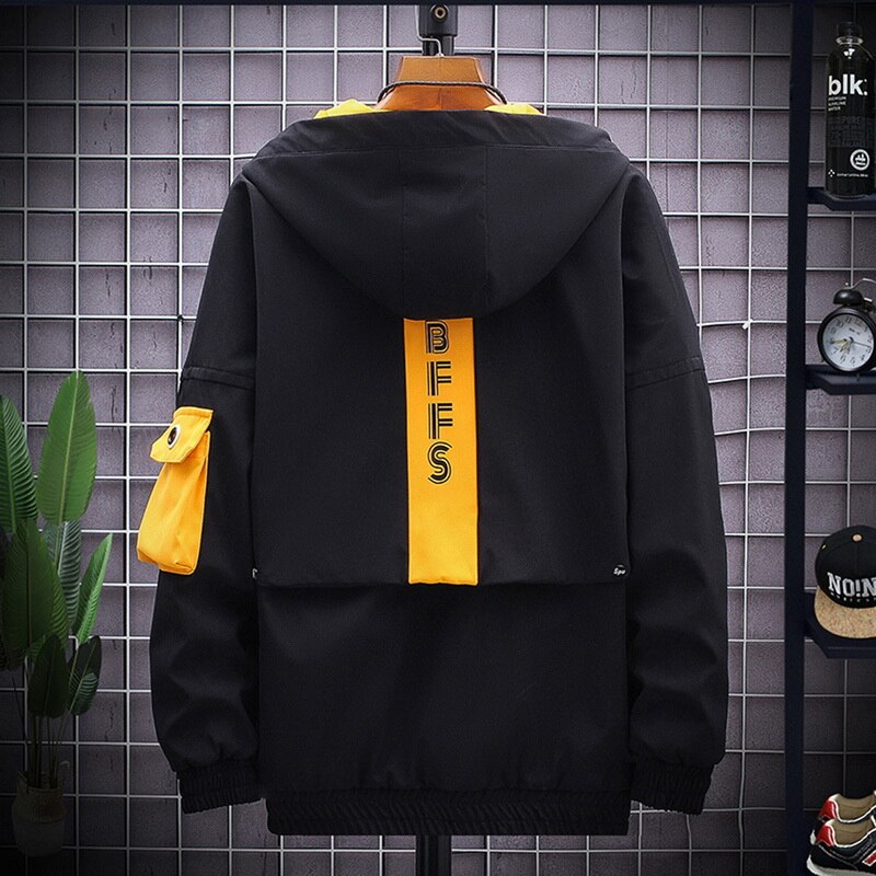 LOOZYKIT Autumn Hip Jacket Coat Mens Hooded Windbr... – Vicedeal