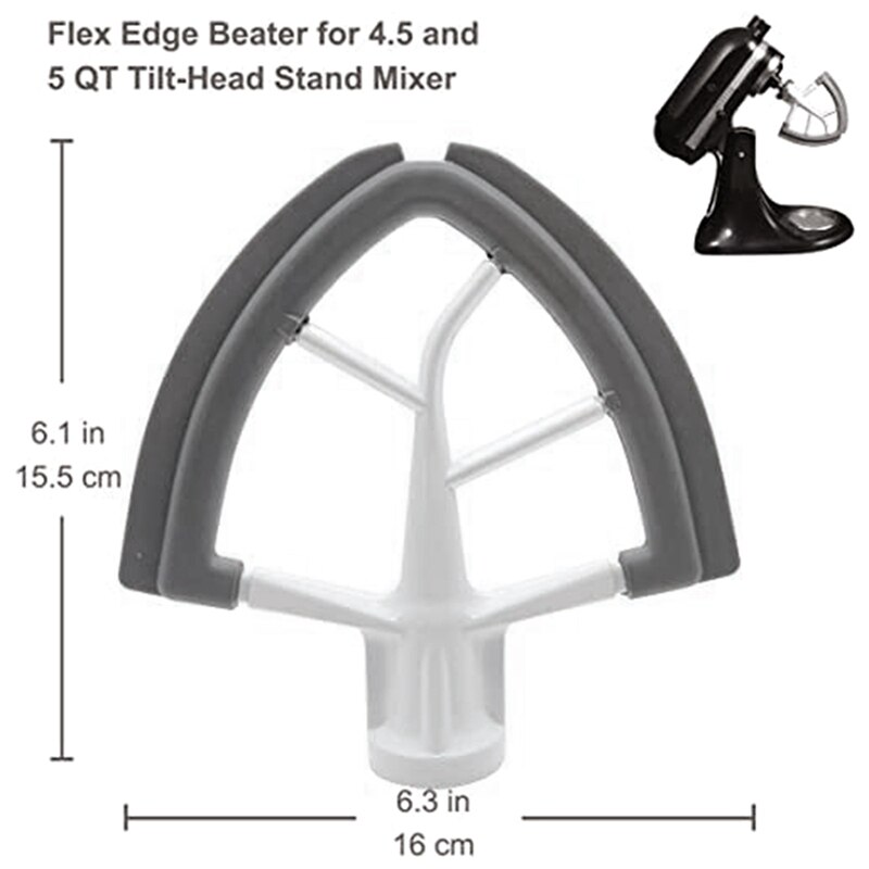 Flex Edge Beater For Kitchenaid Mixer Accessories ... – Grandado
