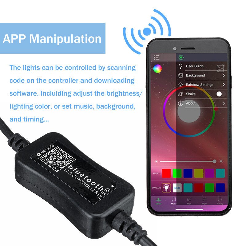 18cm 28cm 38cm 48cm Aquarium Fish Tank RGB LED Lig... – Grandado