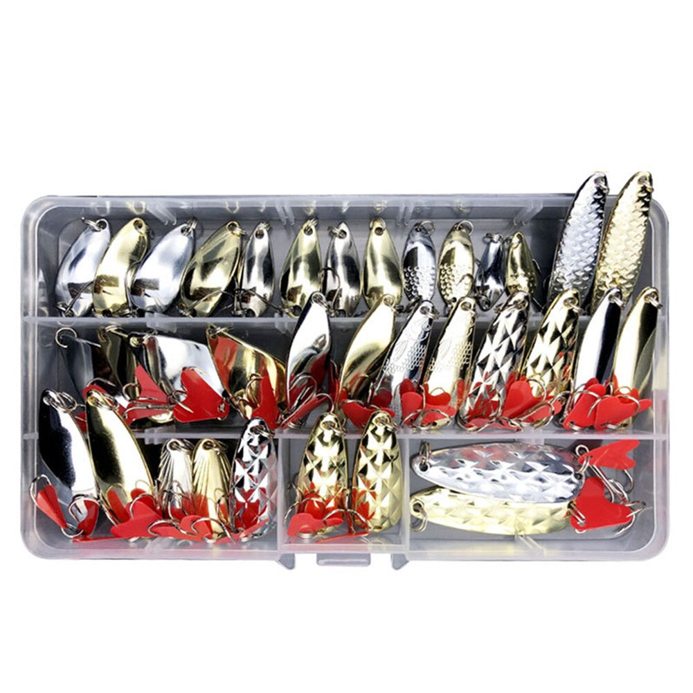 25/35pcs Metal Spoon Sequins Spinner Bait Wobbler ... – Vicedeal