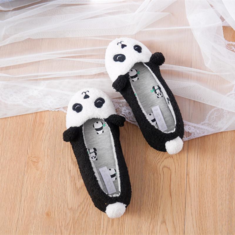 Size 36-42 Women Panda Flats Winter Femmes Cartoon... – Grandado