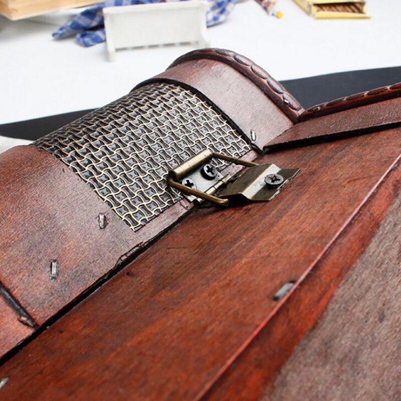 Wooden Treasure Chest Storage Box with Straps Old-... – Grandado
