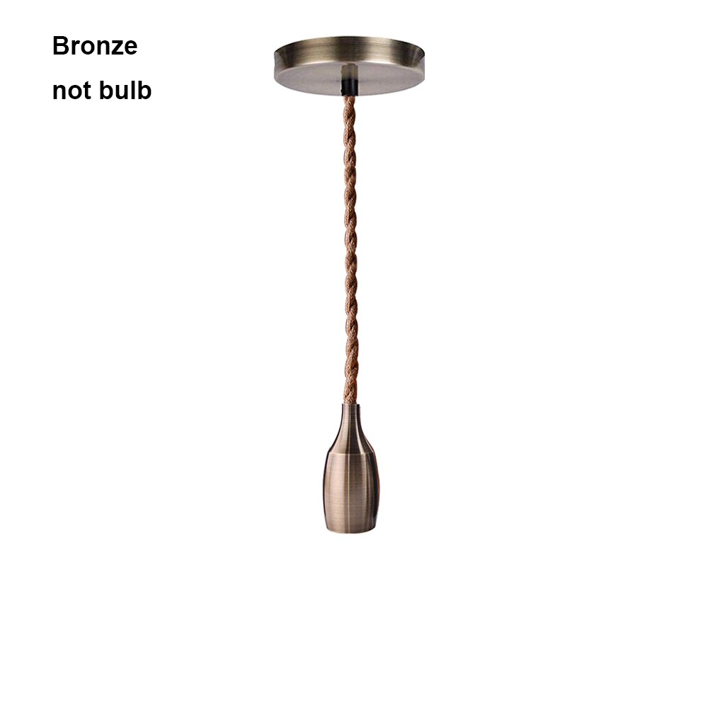 Vintage Rope Hanging Pendant Lights Kit Modern Ind... – Grandado