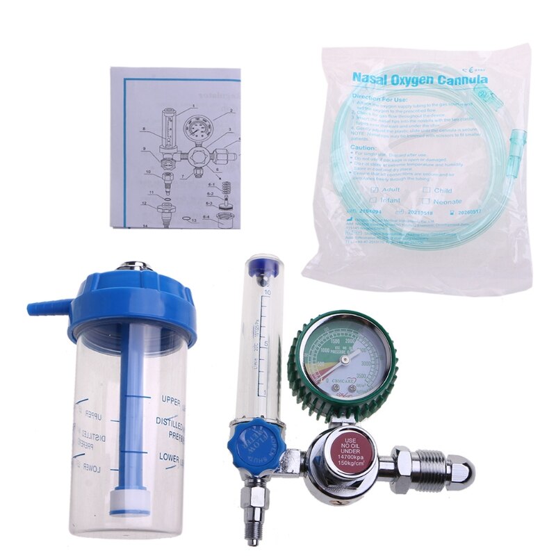 Oxygen Pressure Gas Regulator Inhaler G-5/8 Male T... – Grandado