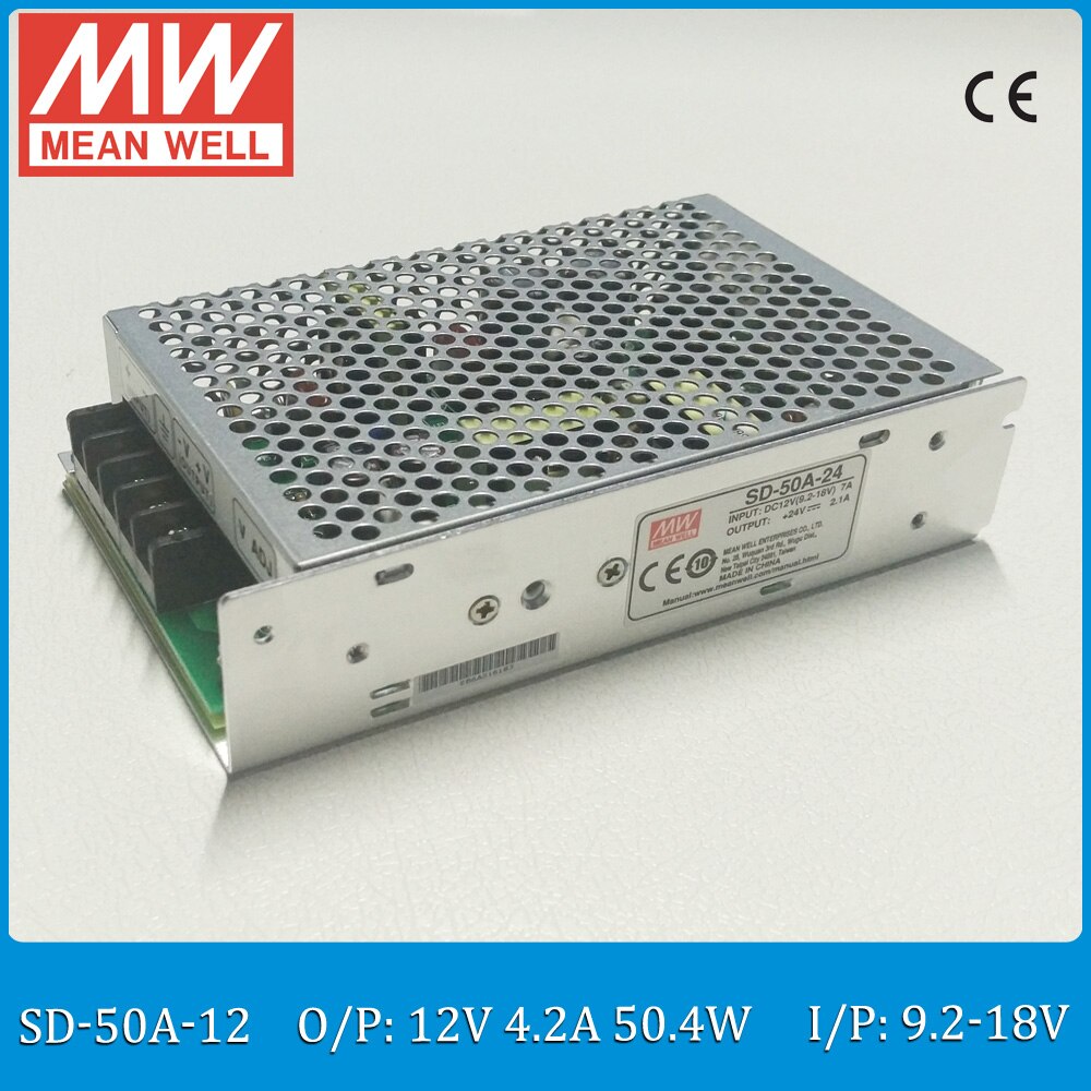 Original MEAN WELL converter SD-50A-12 Input 9.2-1... – Vicedeal