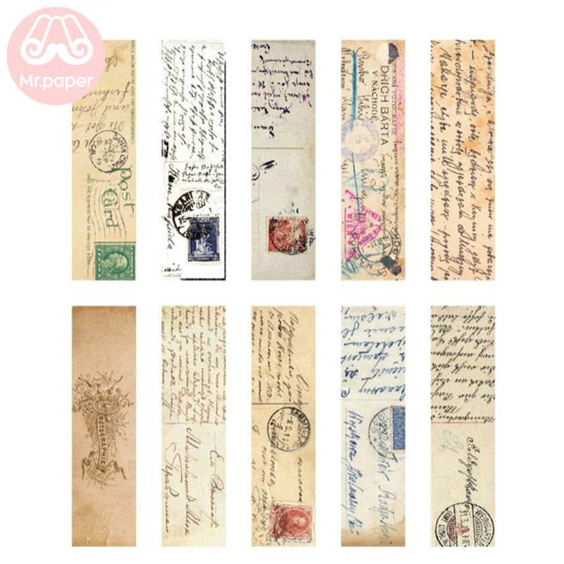 Mr Paper 30pcs/box Vintage Retro Style Clock Newsp... – Vicedeal