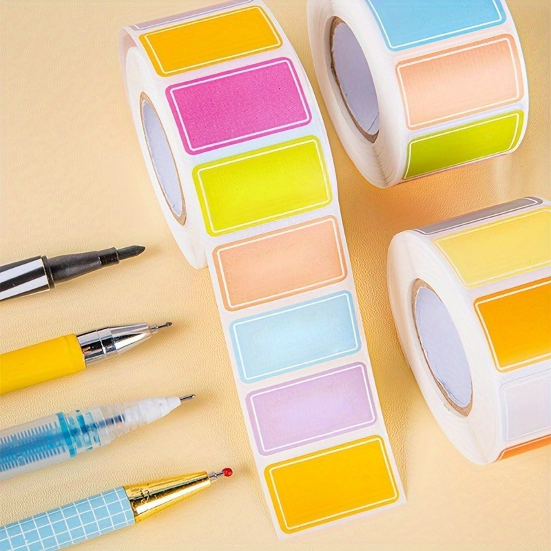 A Roll of 1000 Waterproof Colored Index Label Stic... – Grandado