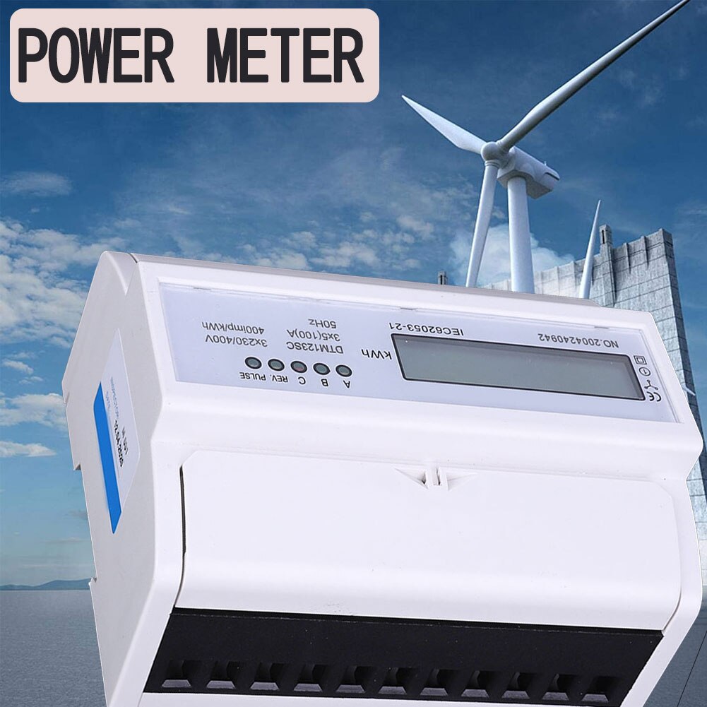 DTM125SC Power Meter Din Rail 3 20-80A Fase Lcd Di... – Grandado