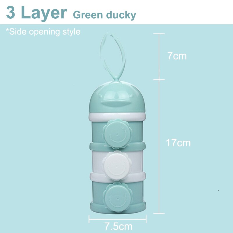 3 Layer Cute Frog Milk Powder Formula Dispenser Ch... – Grandado