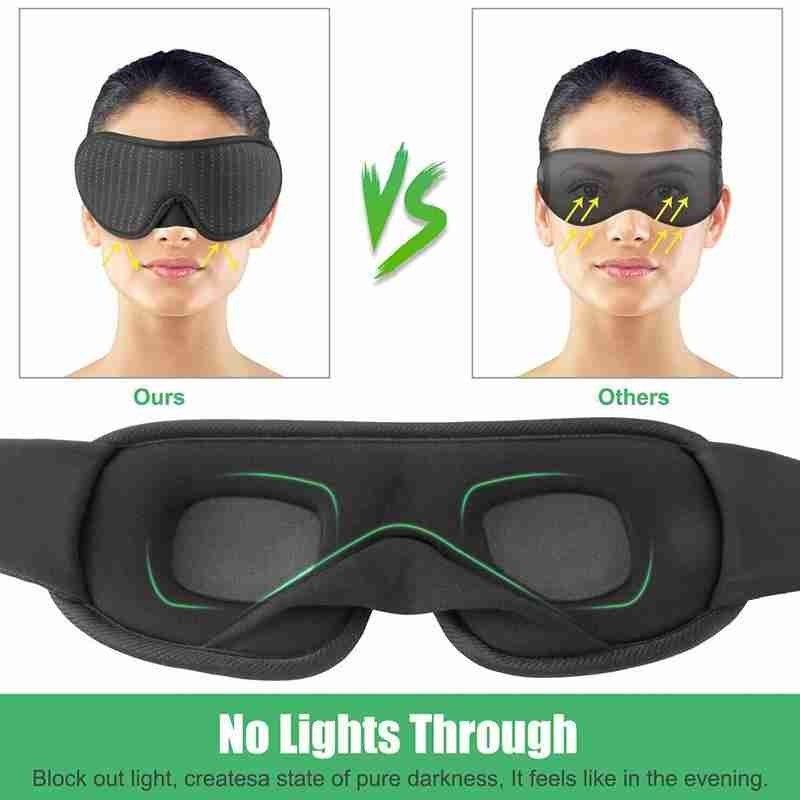 Blackout Shading Sleep Eye Mask Memory Foam Eye Ma... – Grandado